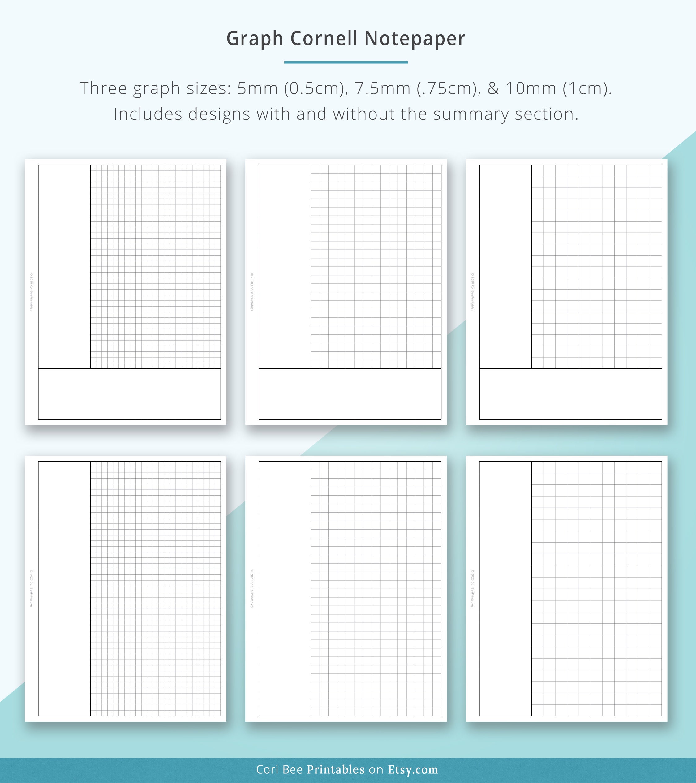 Happy Planner Inserts, Classic Happy Planner Template, Cornell Method ...