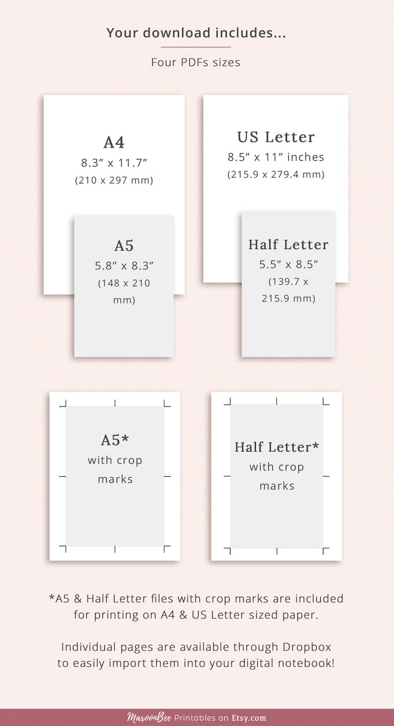 EDITABLE Daily Notes Printable Daily Planner Undated | Etsy