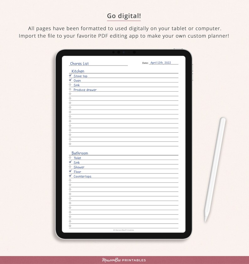 Editable to Do List Planner Insert Checklist Printable - Etsy