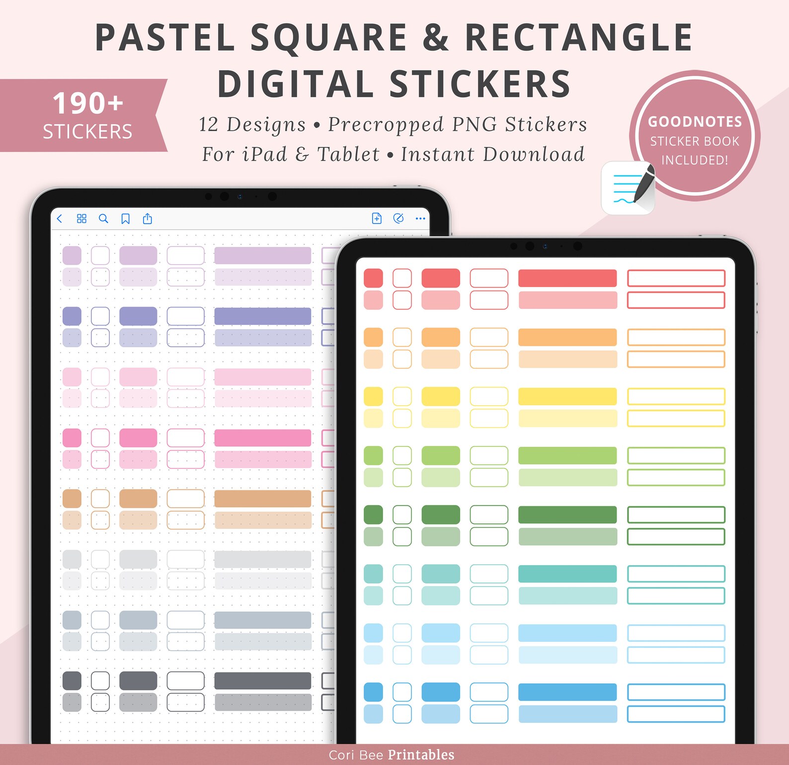 Goodnotes Digital Stickers Ipad Digital Planner Stickers | Etsy