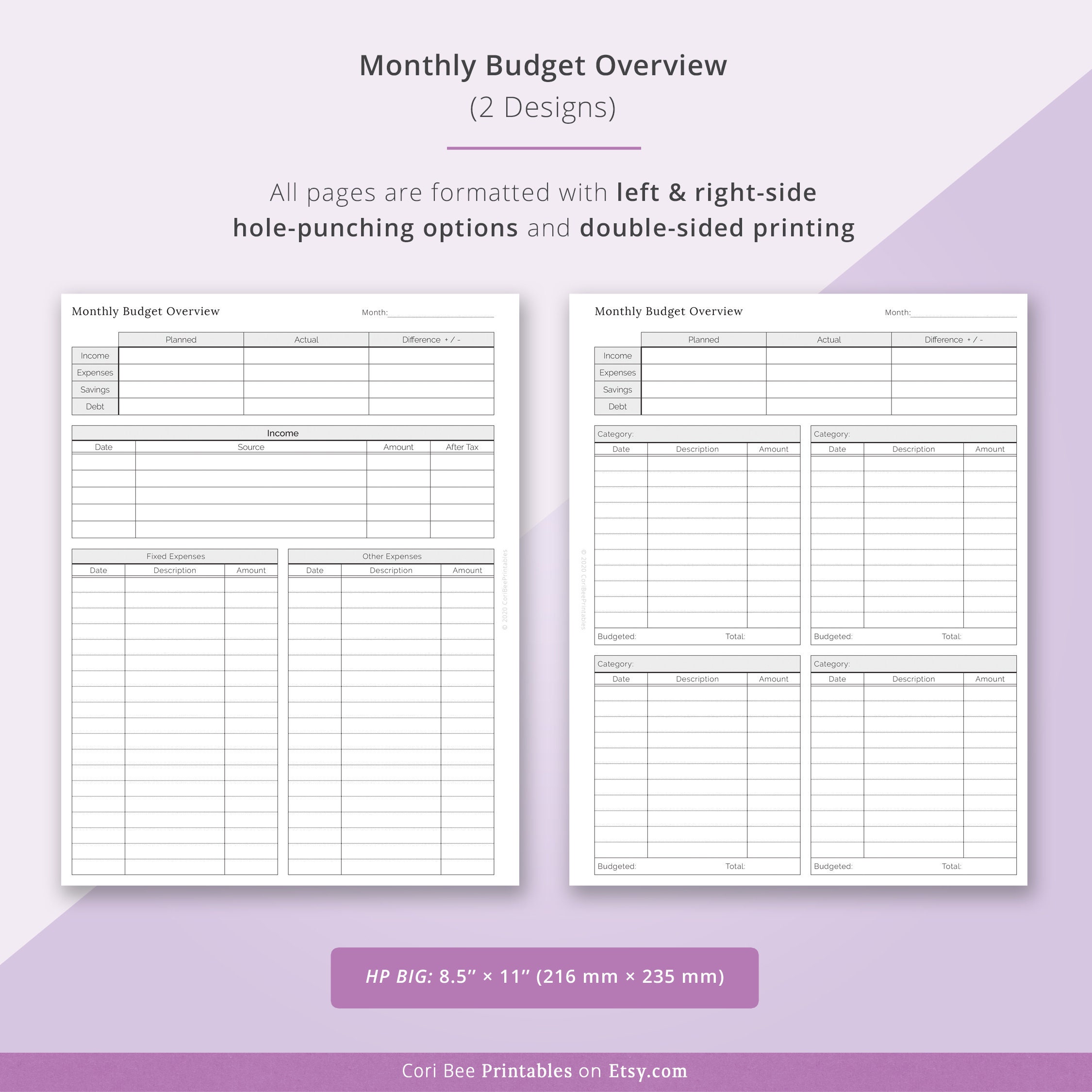 Big Happy Planner Inserts Big HP Printable Happy Planner - Etsy