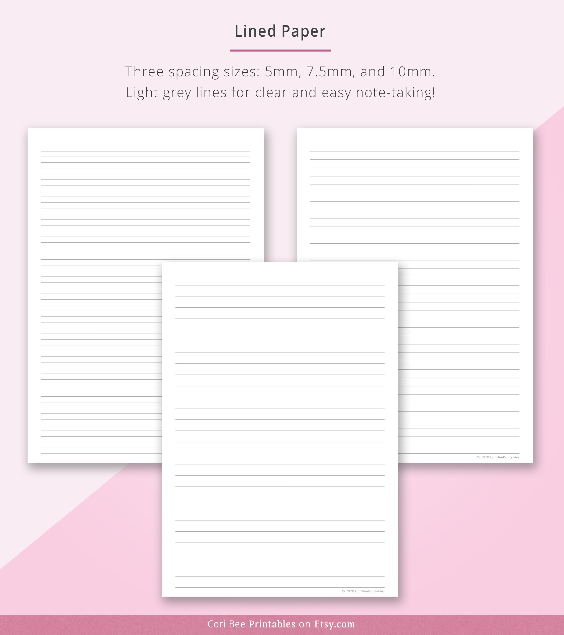 Dotted Grid Paper Template, Lined Paper, Graph Paper, Dot Paper, Note ...