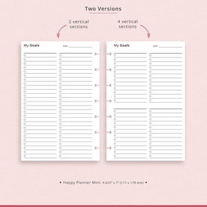 Editable My Goals List Tracker, Fillable Goals Tracker Template ...