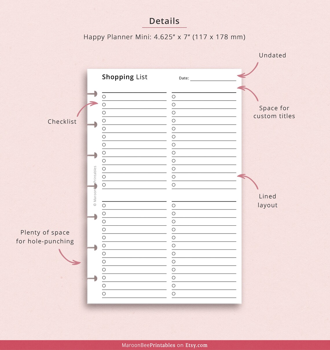 Editable Shopping List Fillable to Do List Template Editable - Etsy