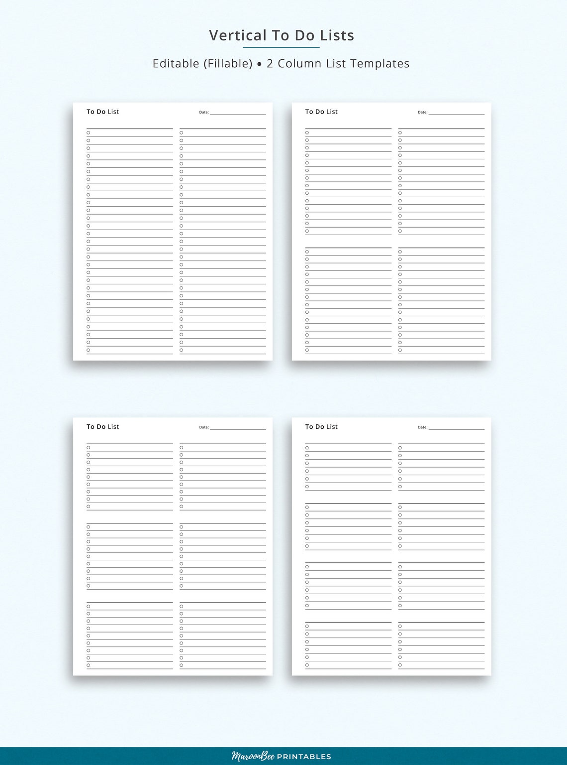 Editable Happy Planner Classic to Do List Bundle Editable HP - Etsy