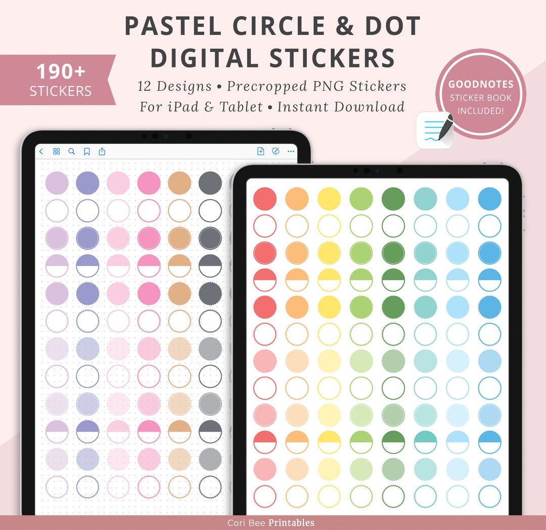 Goodnotes Digital Stickers, Goodnotes Sticker Book, Precropped Stickers ...