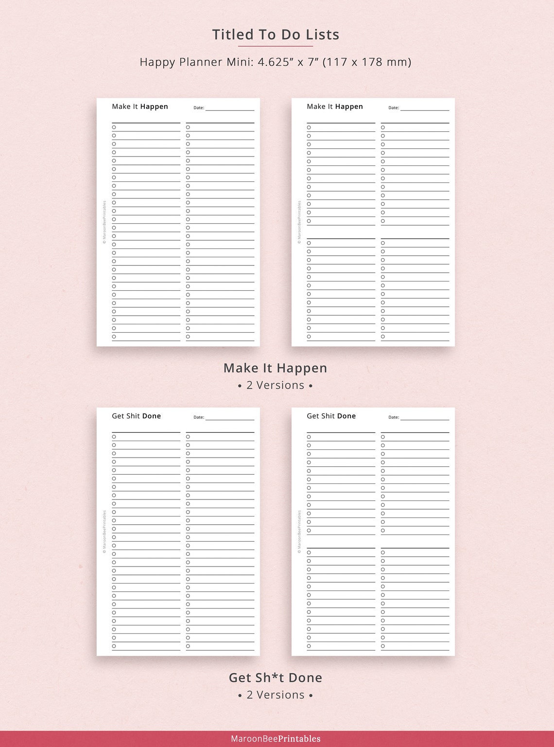 Editable to Do List Bundle Fillable to Do Lists Editable | Etsy