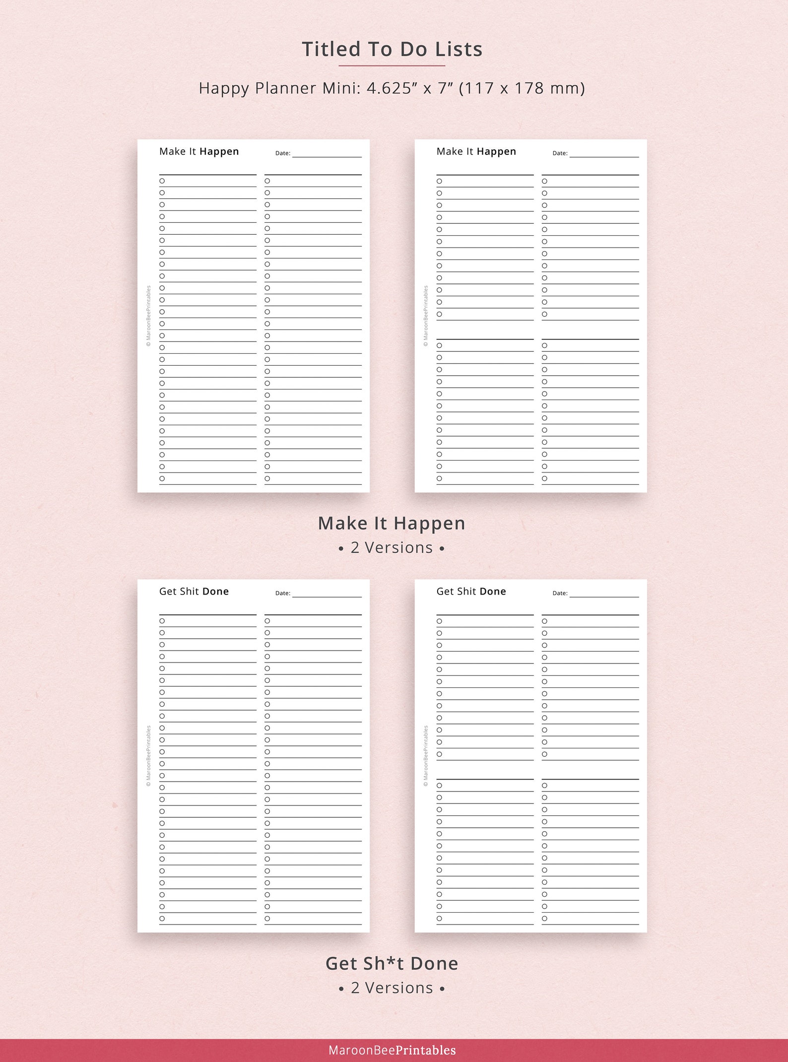 Editable to Do List Bundle Fillable to Do Lists Editable | Etsy