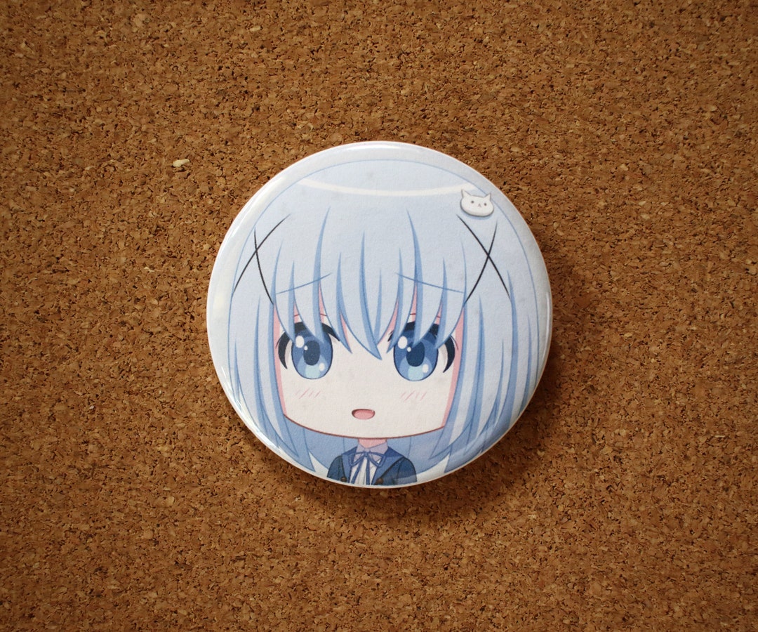 Gochiusa Chino Kafuu 2.25" Button - Etsy