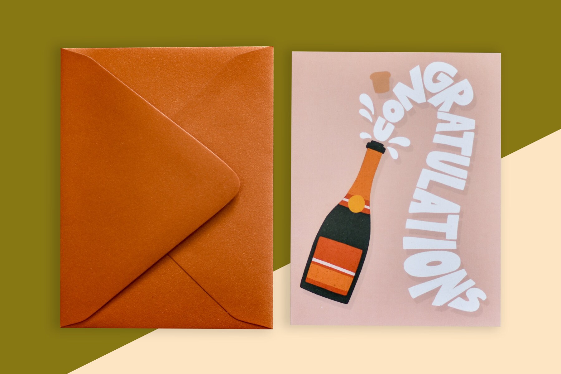 Pop the Champagne Congratulations Greeting Card | Etsy