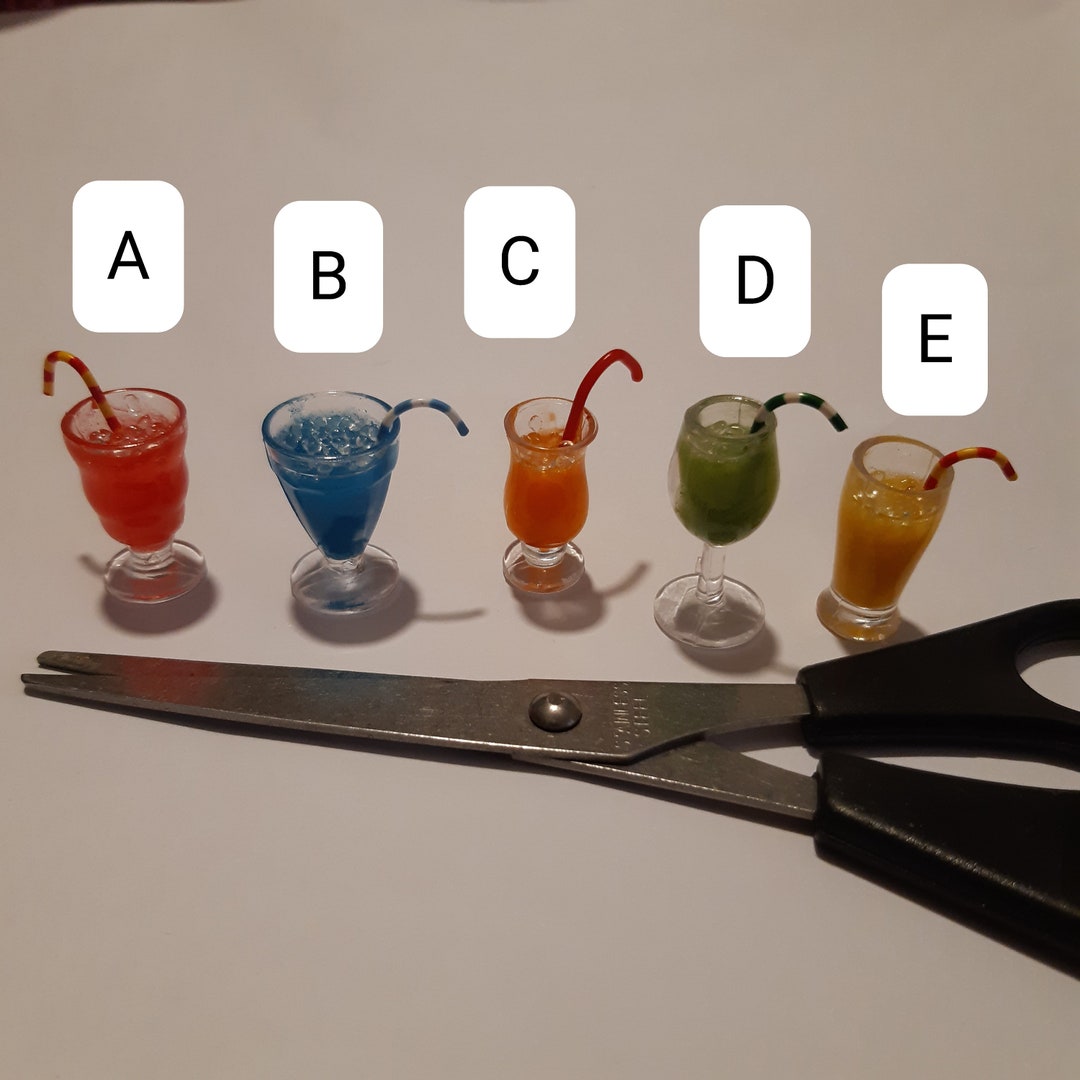 1:12 SCALE Colorful Cocktails Dollhouse Miniature - Etsy