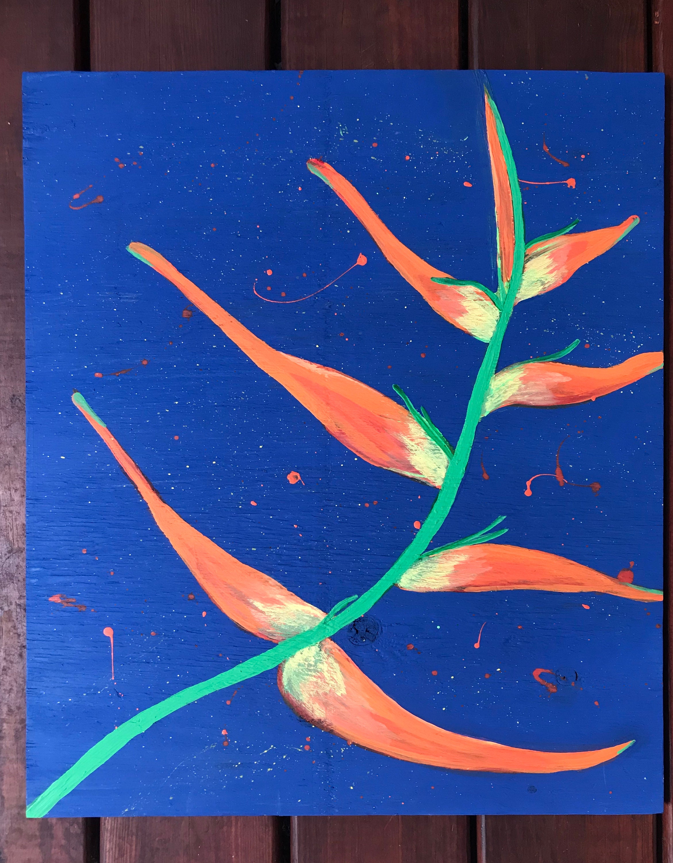 Heliconia Painting - Etsy