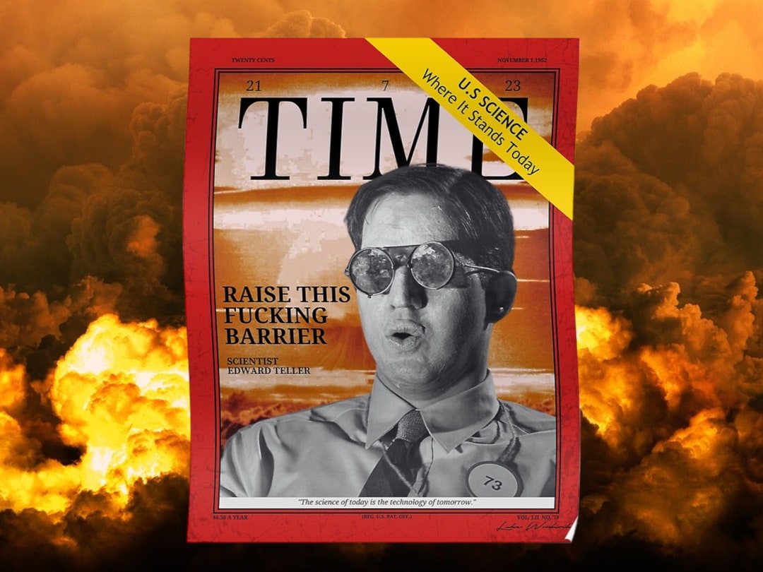 Edward Teller TIME Magazine Poster Oppenheimer Movie Premium Matte ...