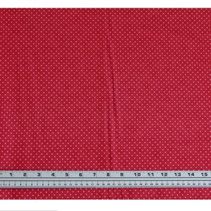 Red & White Polka Dots Fabric Bright Polka Dots Small Dots Moda Fabric 8654 52 Essential Dots ...