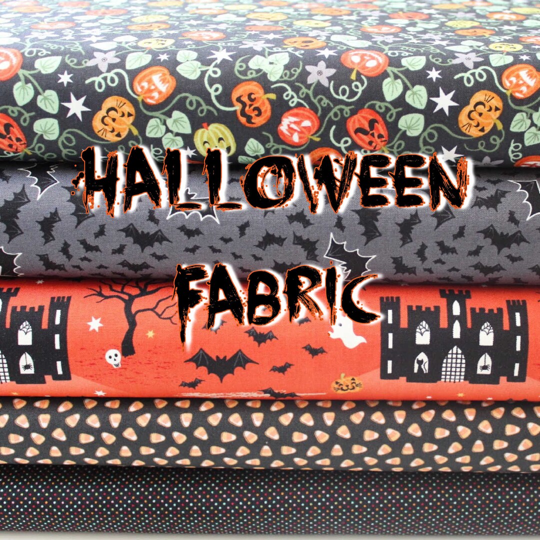 Halloween Themed Fabric - 100% Quality Cotton - From Lewis & Irene ...