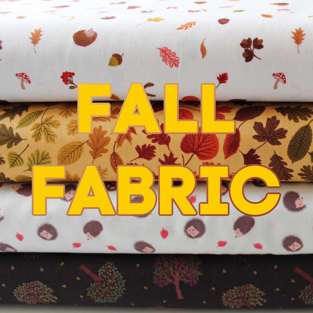 Fall Fabric Collection - Trees - Leaves - 100% Cotton - Etsy