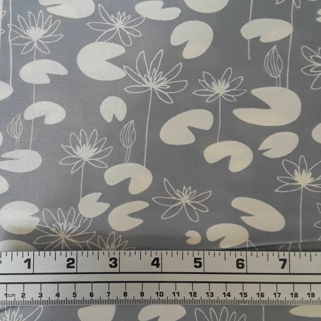 Floral Cotton Fabric by MODA Fabrics - Botanica Gray Steel 11843 18 ...