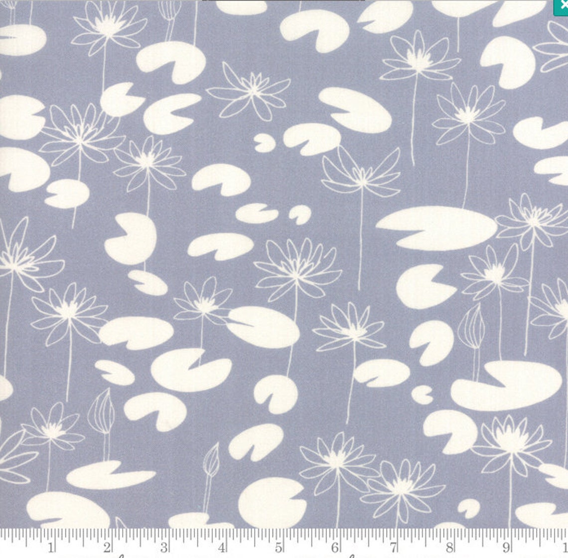 Floral Cotton Fabric by MODA Fabrics Botanica Gray Steel - Etsy