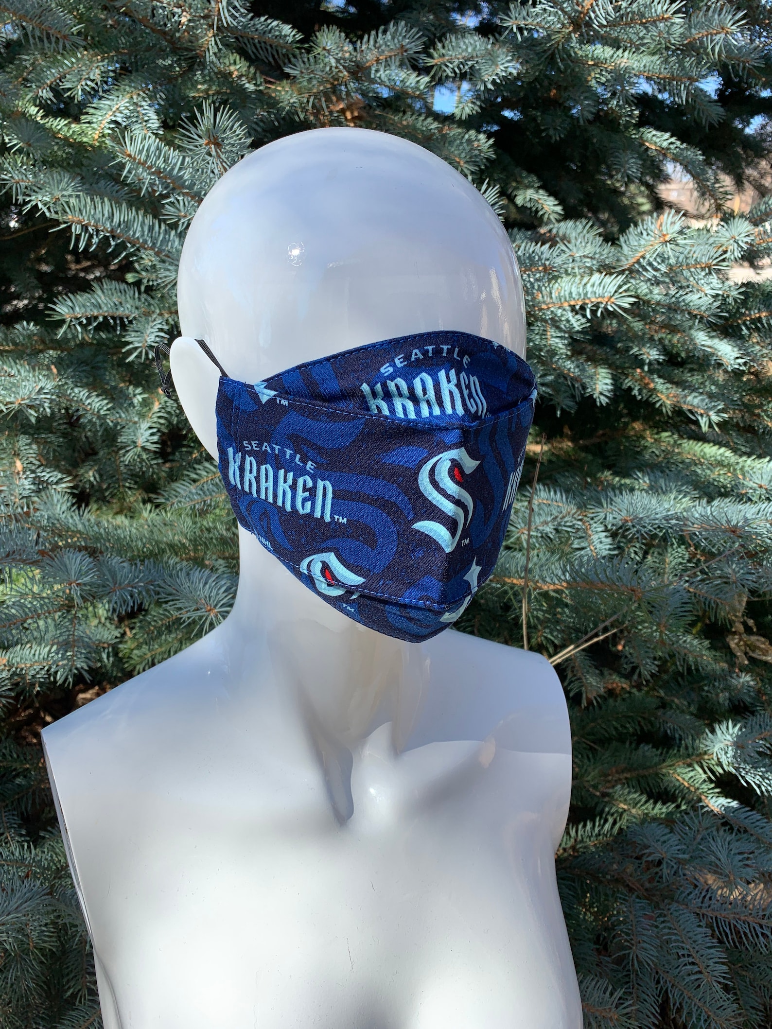 3D Seattle Kraken adult Mask 100% Cotton triple layer nose | Etsy