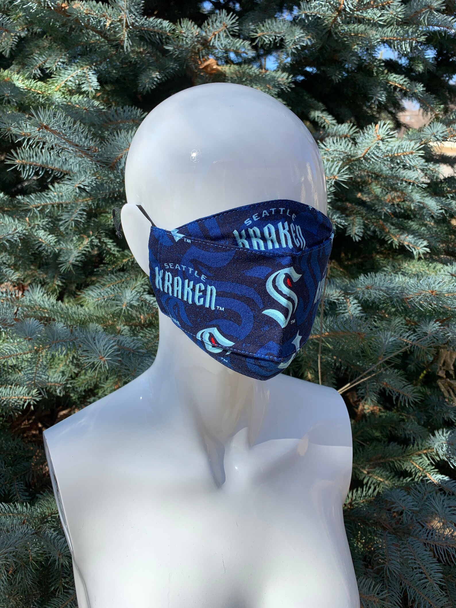 3D Seattle Kraken Adult Mask 100% Cotton Triple Layer Nose - Etsy