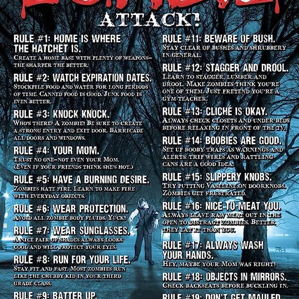 Zombie Posters - Etsy