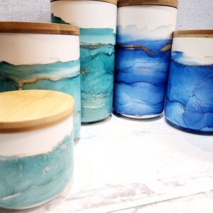 Blue Kitchen Canisters, Ceramic Canisters, Coffee Canisters, Bathroom ...