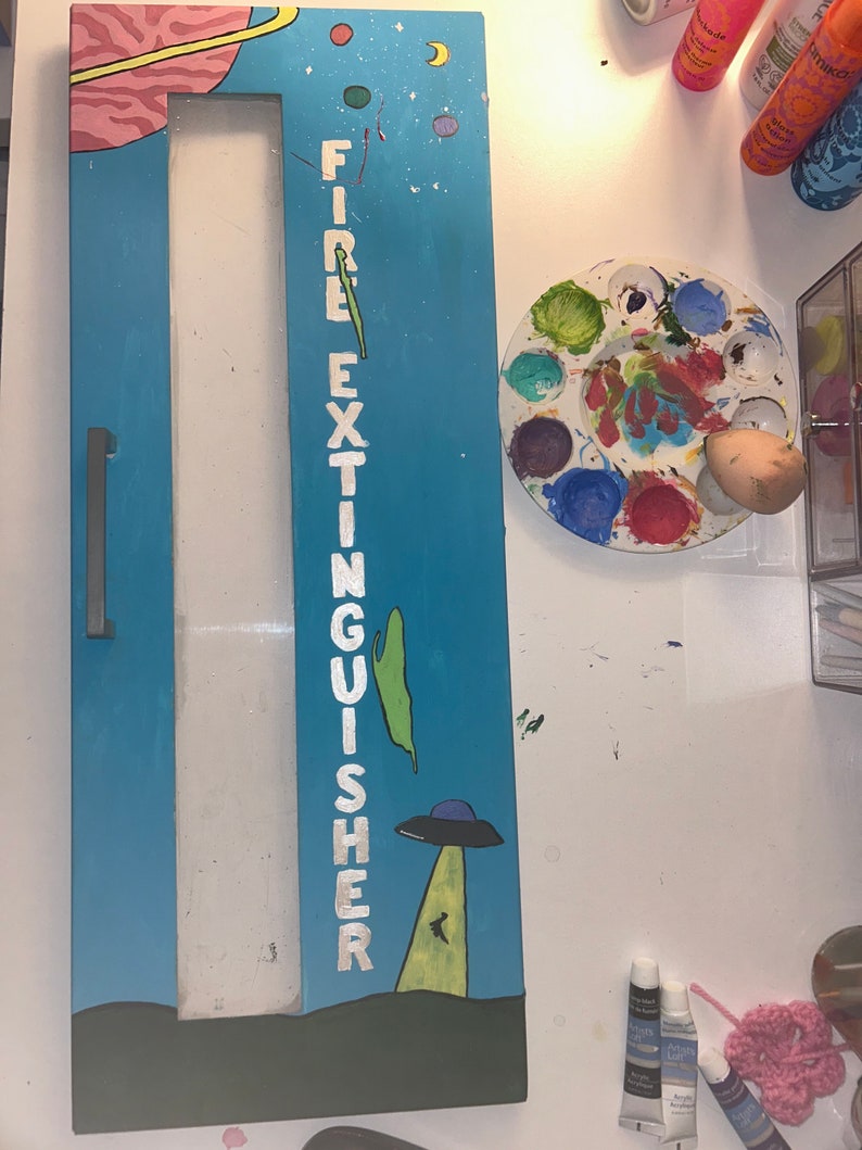 Painted Fire Extinguisher Sign - Etsy