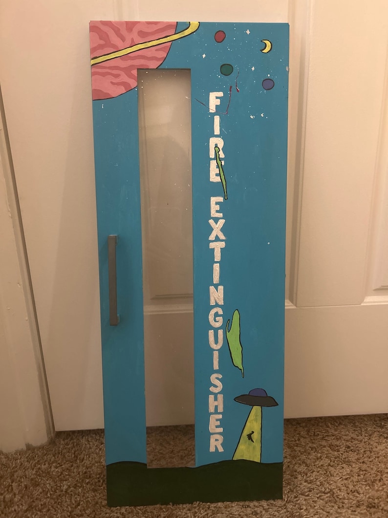 Painted Fire Extinguisher Sign - Etsy