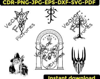 Lotr Cutting Files Lord of the Rings Moria Doors Duron - Etsy