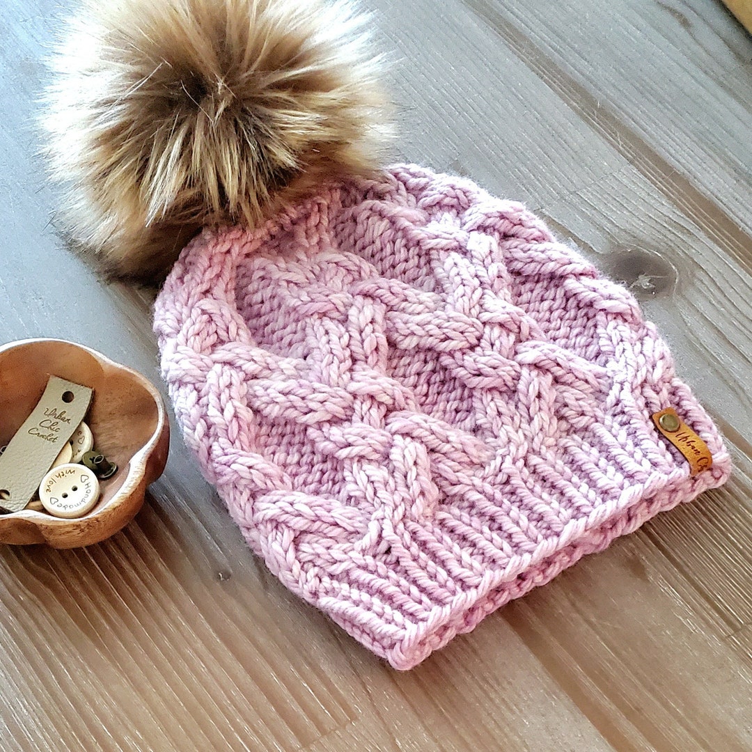 Aisling Beanie Knitting Pattern: Bulky Cable Knit Hat (PDF Pattern) - Etsy