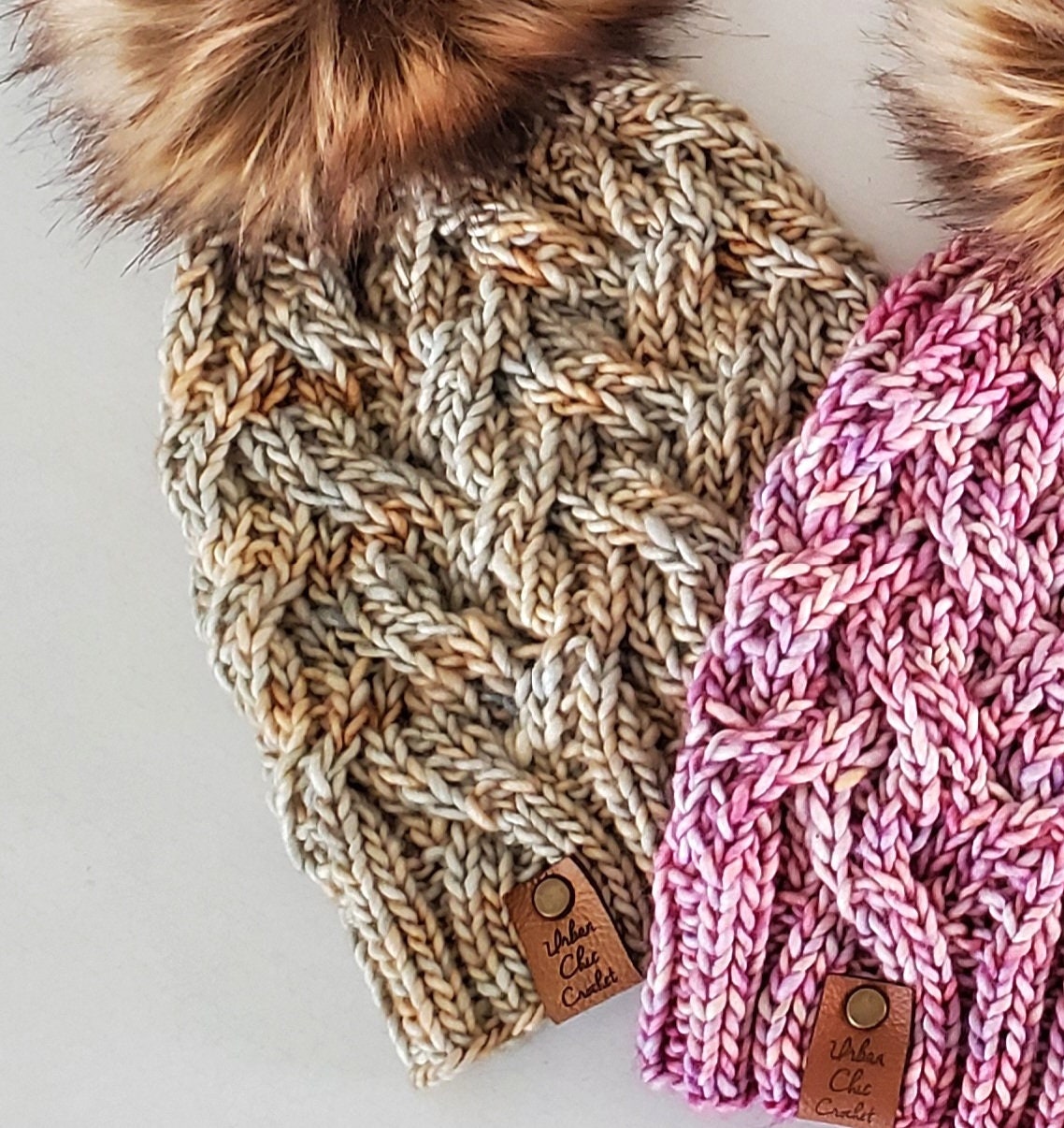 Knitting Pattern the WANDERING PATHS BEANIE by Urban Chic - Etsy