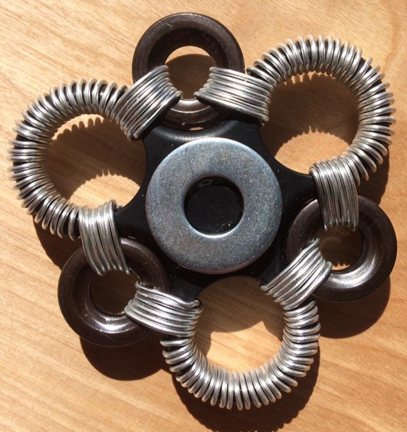 Wire wrapped fidget spinners set of 2 | Etsy