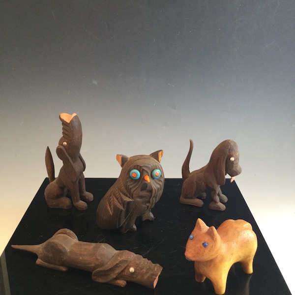 Carved Animals - Etsy