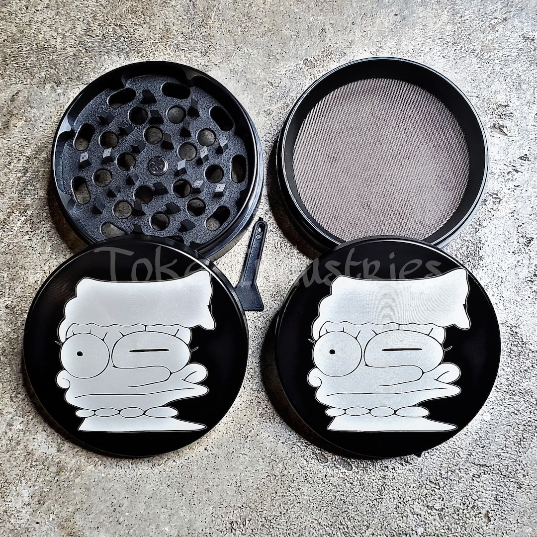 Marge Simpson Stretched Face Herb Grinder 63mm 2.5 Inches LARGE GRINDER ...