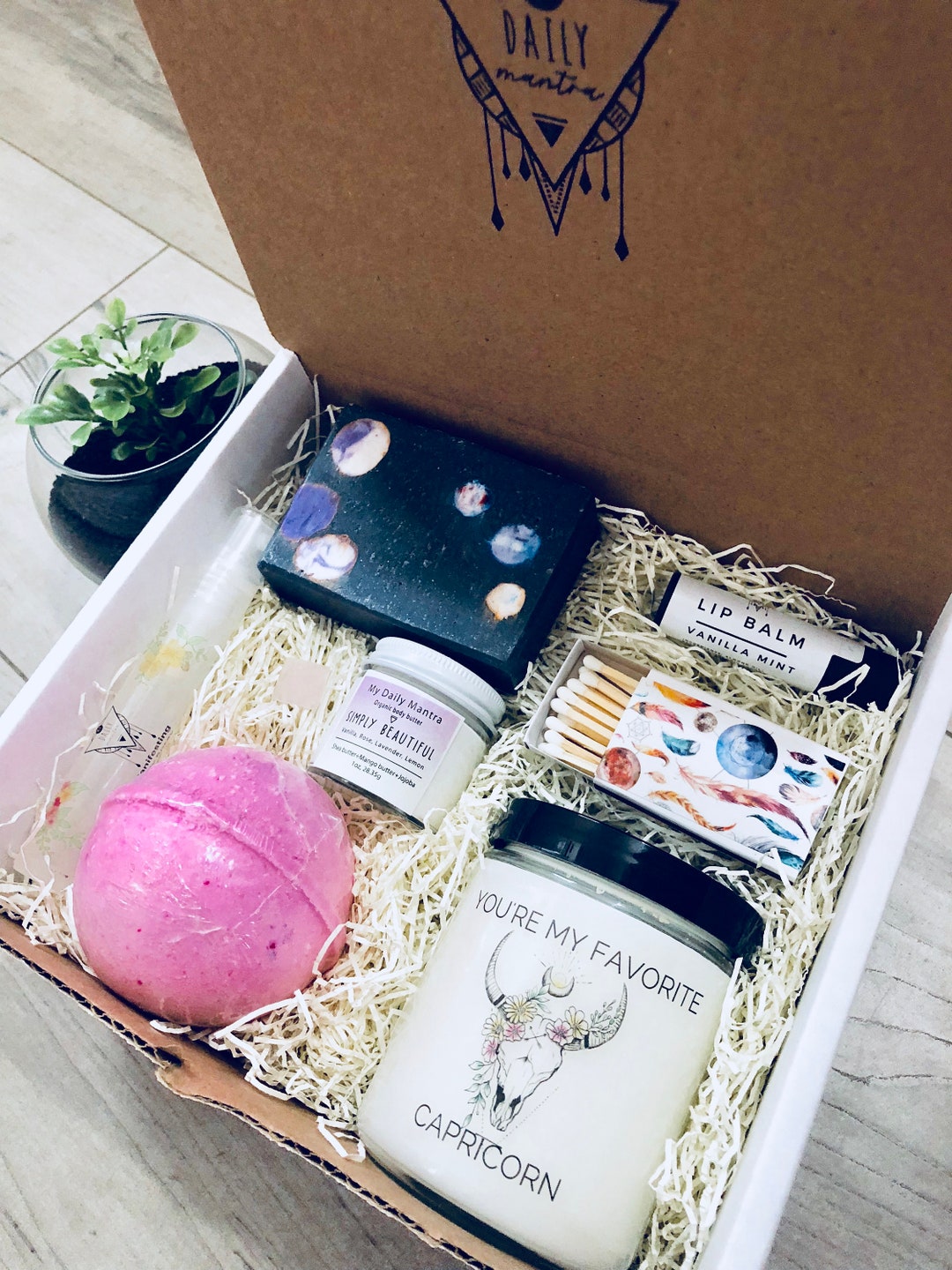 Capricorn Gift Box | Zodiac Spa Set, Artisan Handmade Soap - Etsy
