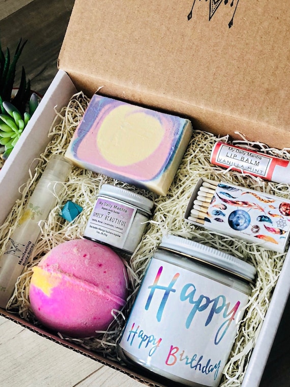 Happy Birthday Personalized Gift Organic gift set Custom | Etsy