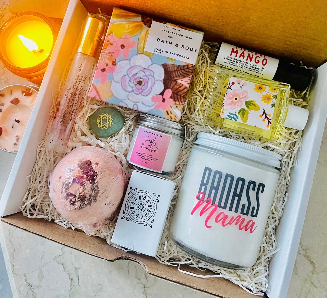 Deluxe Badass Mama Spa Care Package | Mom Gift | Spa Gift Set | New Mom ...