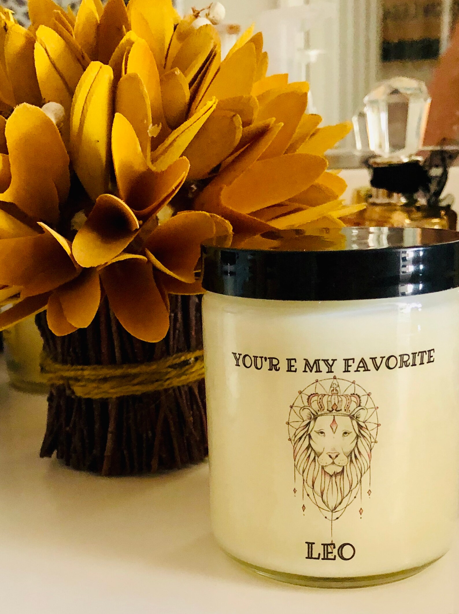 Leo Birthday Gift Zodiac Gift birthday Gift leo Candle | Etsy