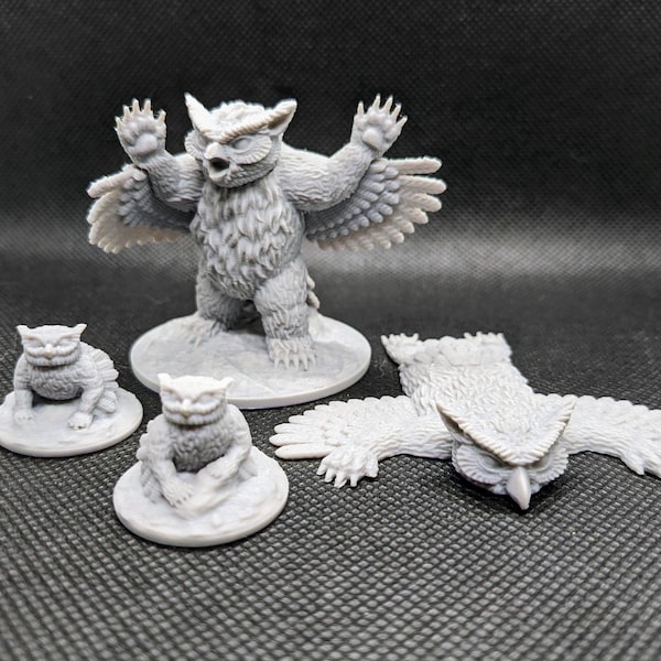 Owl Miniature Dnd - Etsy