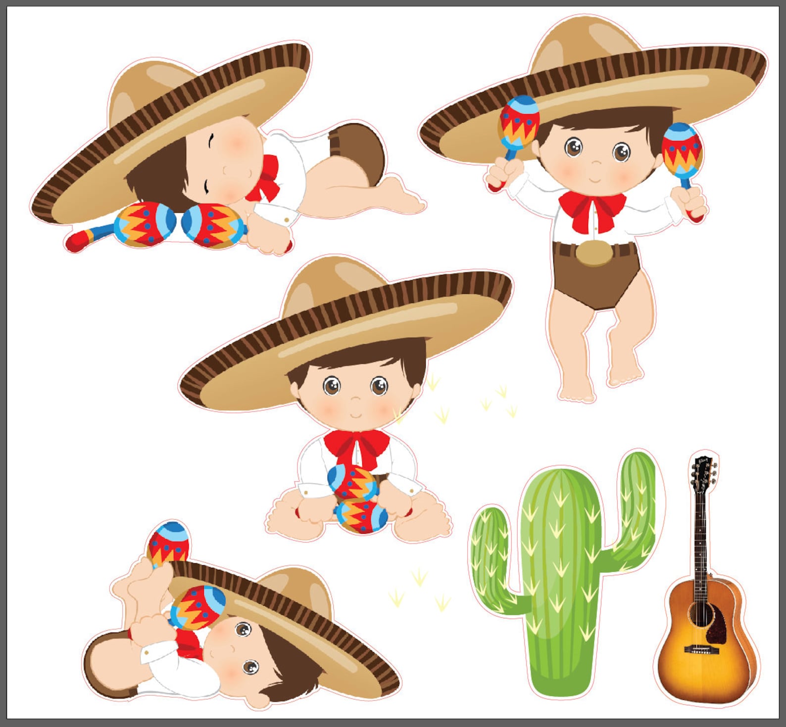 Little Charro, Digital Files Only, Vector, Mexican Folklore ...