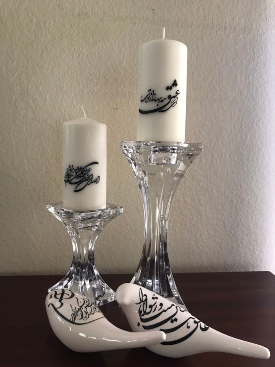 Persian Calligraphy Love Candle , Eshgh Candle - Etsy