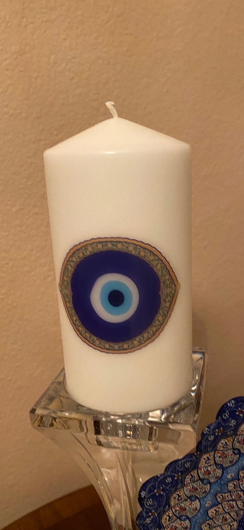 Persian Candle , Evil Eye Candle - Etsy