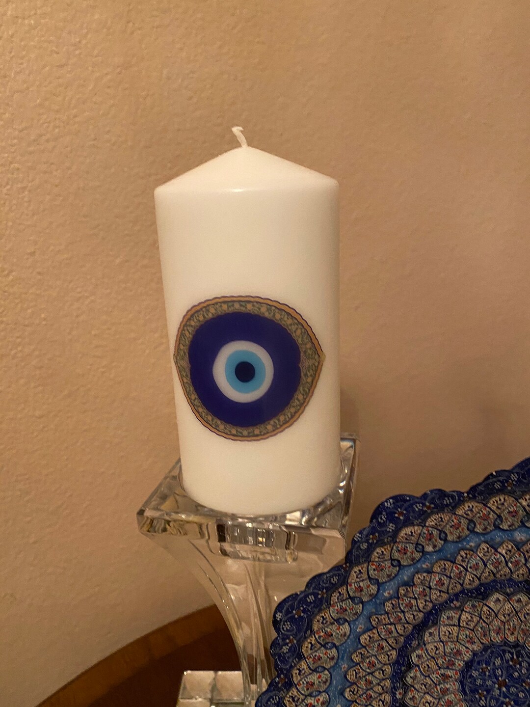 Persian Candle , Evil Eye Candle - Etsy