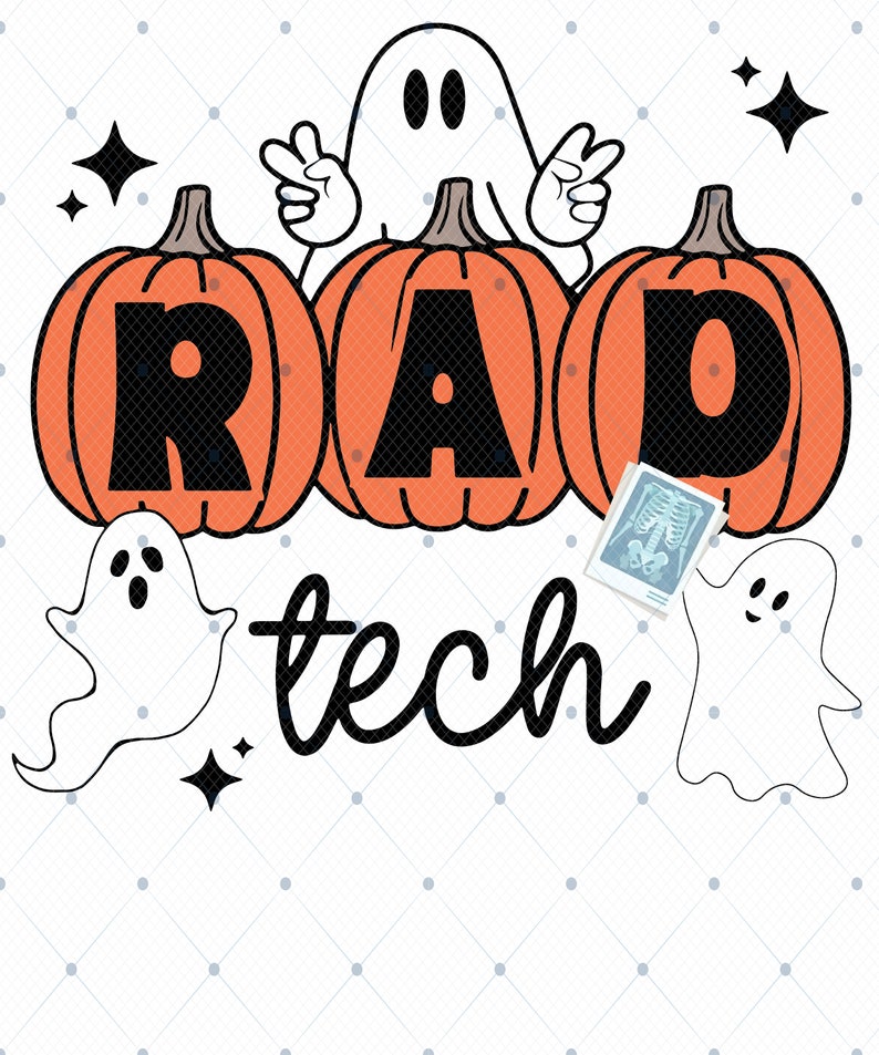 Halloween Radiology Tech PNG, RAD Tech Halloween Png, One Spooky RAD ...