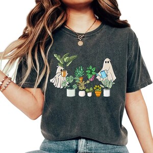 Ghost Plant Png, Ghost Plant Lady Png, Gardening Gift, Halloween Ghost ...