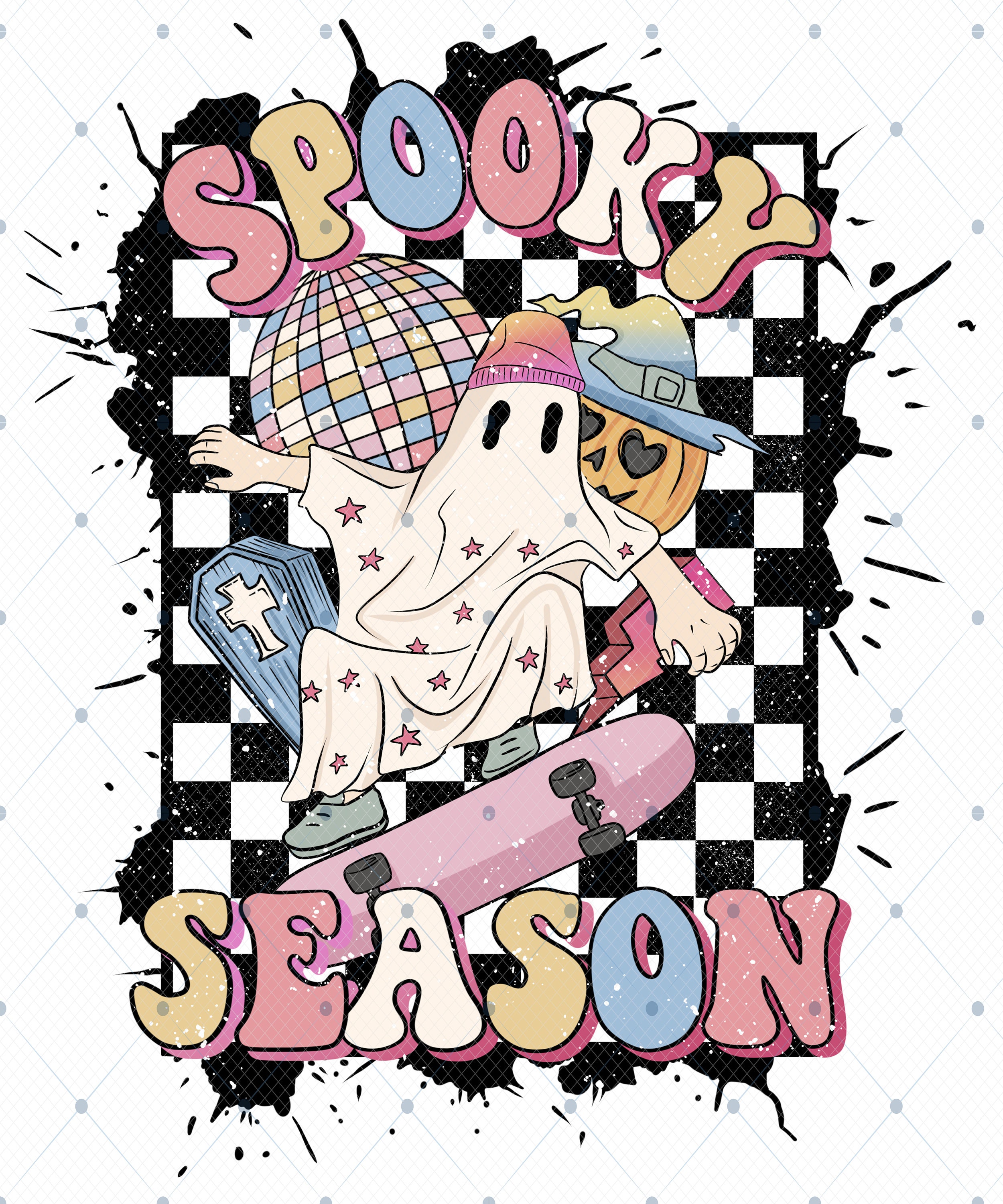 Retro Spooky Season PNG, Spooky Season Png, Halloween Png, Groovy ...
