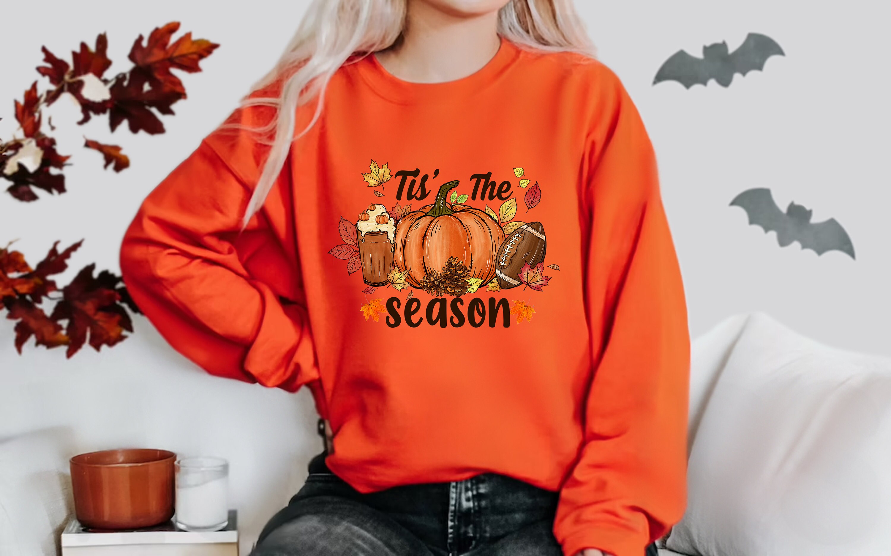 Tis the Season PNG, Spooky Season Svg, Spooky Season PNG, Cute Ghost ...