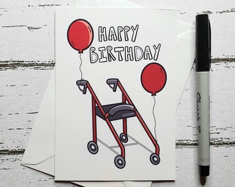 Age Joke Birthday Card Getting Old Birthday Card OAP Card. Old Age ...