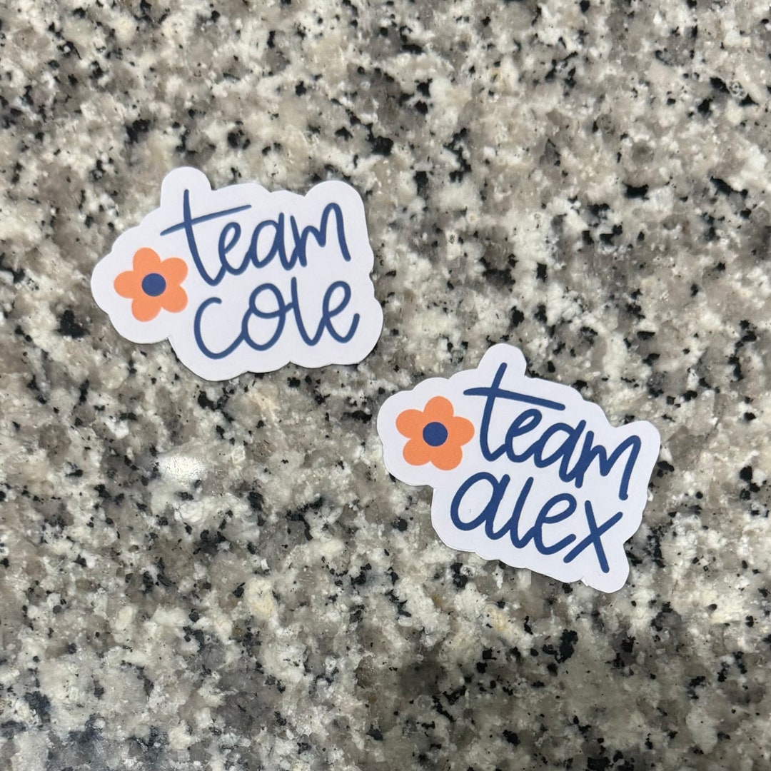 Team Cole Team Alex My Life With the Walter Boys Sticker Sticker Waterproof Vinyl - Etsy
