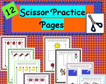 Scissor Practice Pages BUNDLE | Etsy